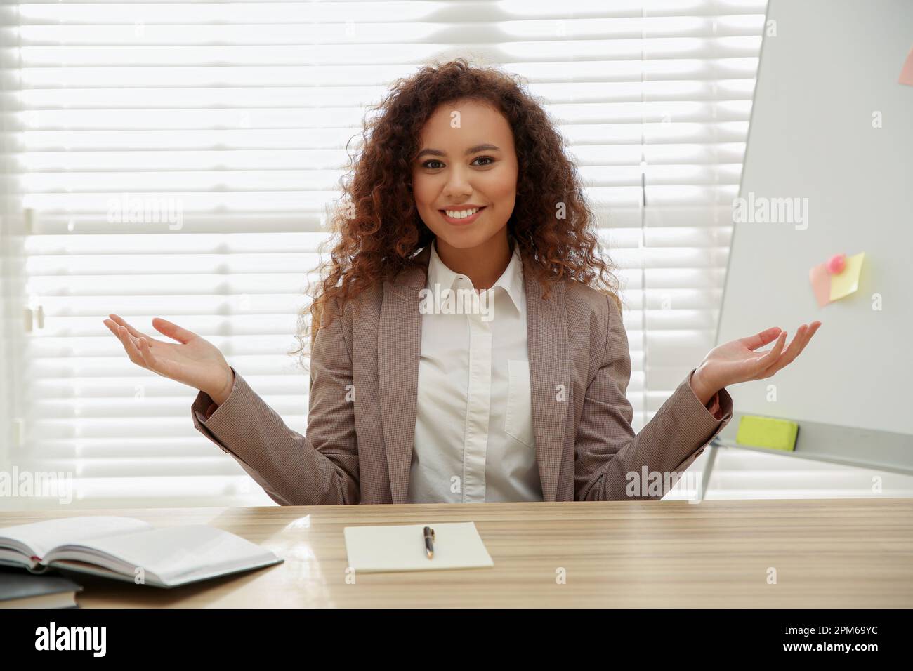 Webcam view african business woman hi-res stock photography and images ...