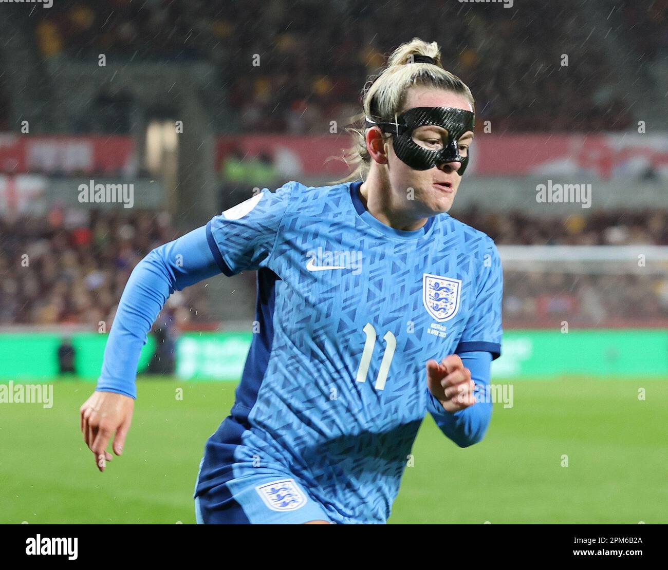 London, UK. 11th Apr, 2023. Lauren Hemp England Women with Mask during ...