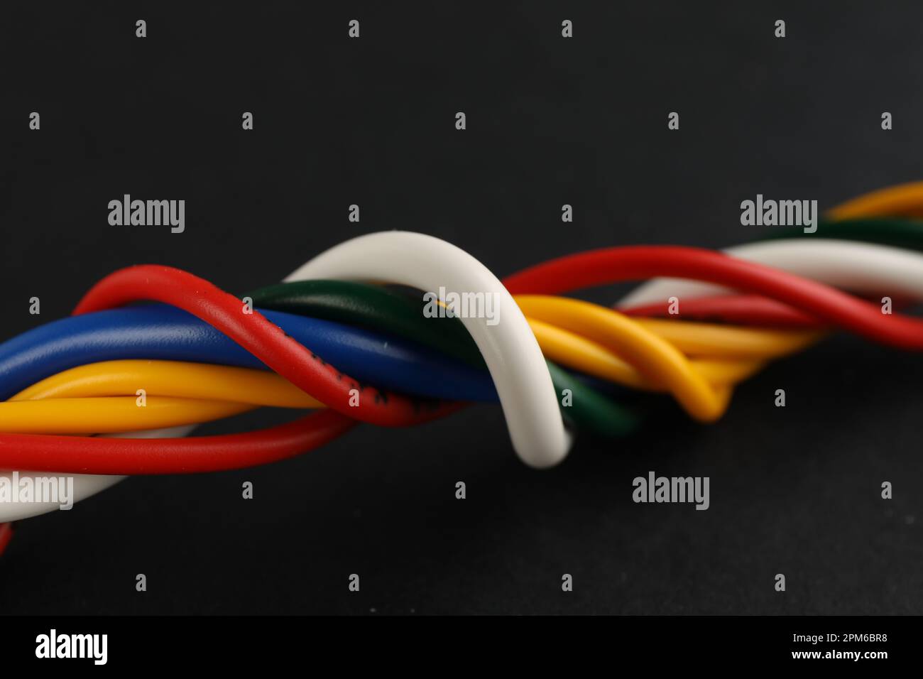 Twisted electric cables hi-res stock photography and images - Alamy