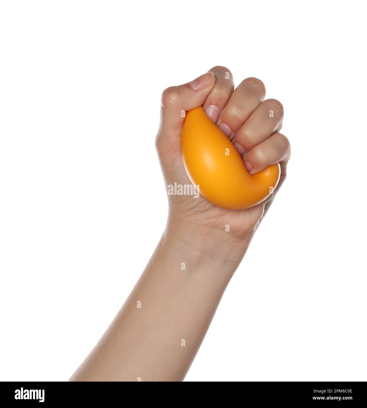 Hand squeezing anti stress ball Cut Out Stock Images & Pictures - Alamy