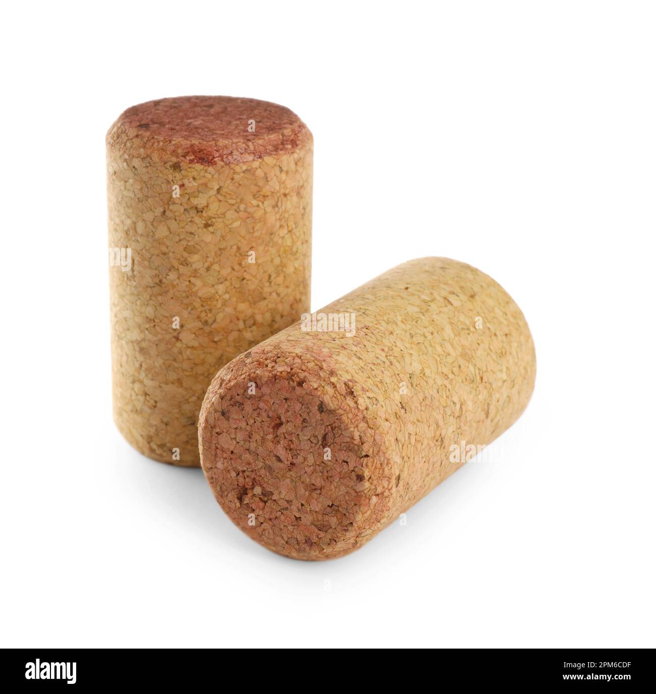 Two wine bottle corks isolated on white Stock Photo - Alamy