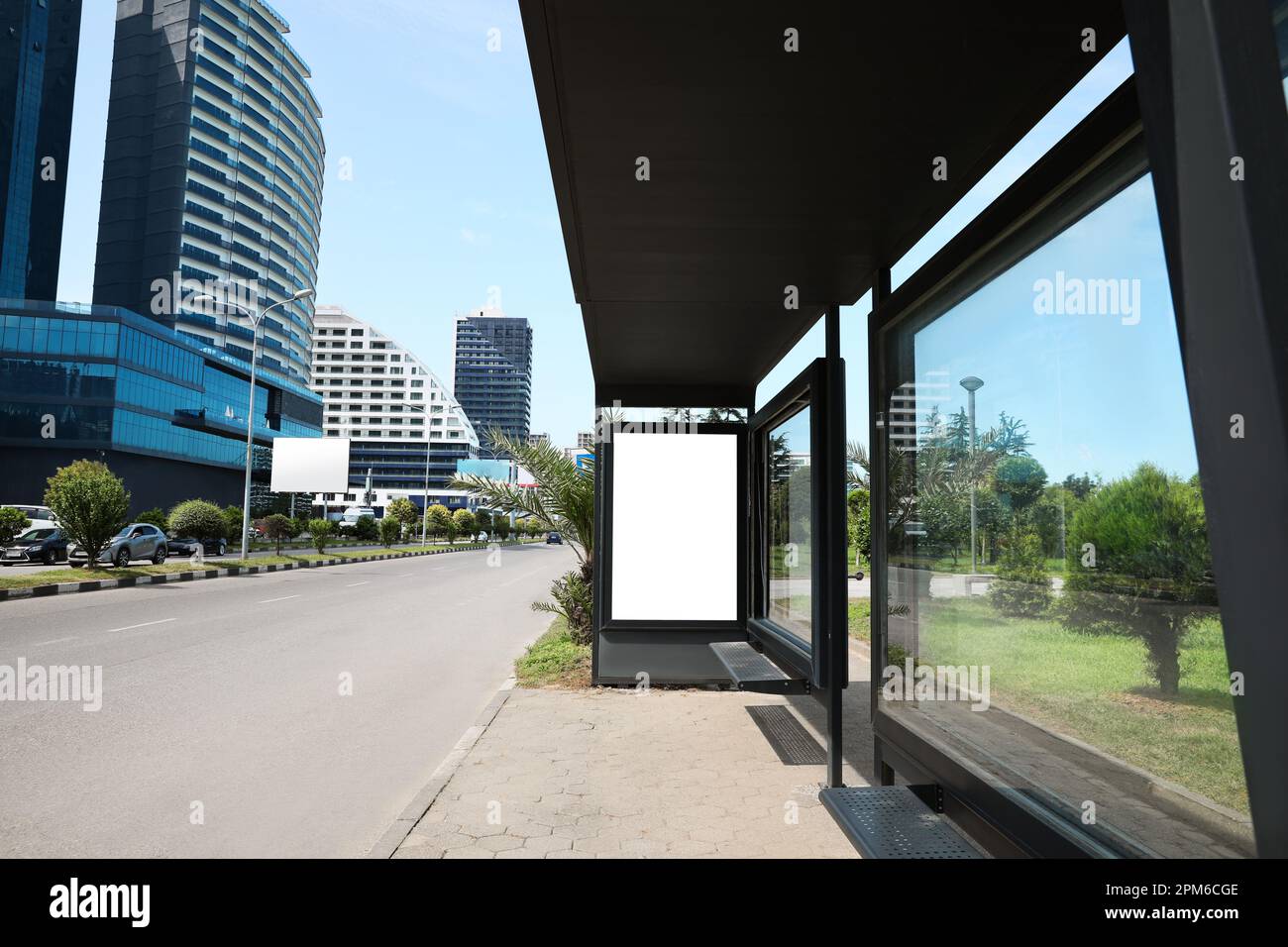 Bus stop benches hi-res stock photography and images - Alamy