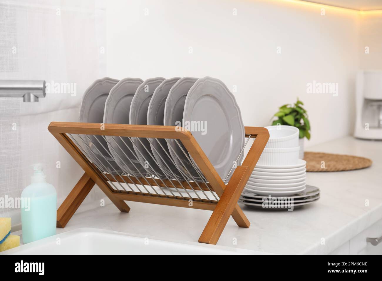 Wooden drying rack hi-res stock photography and images - Alamy