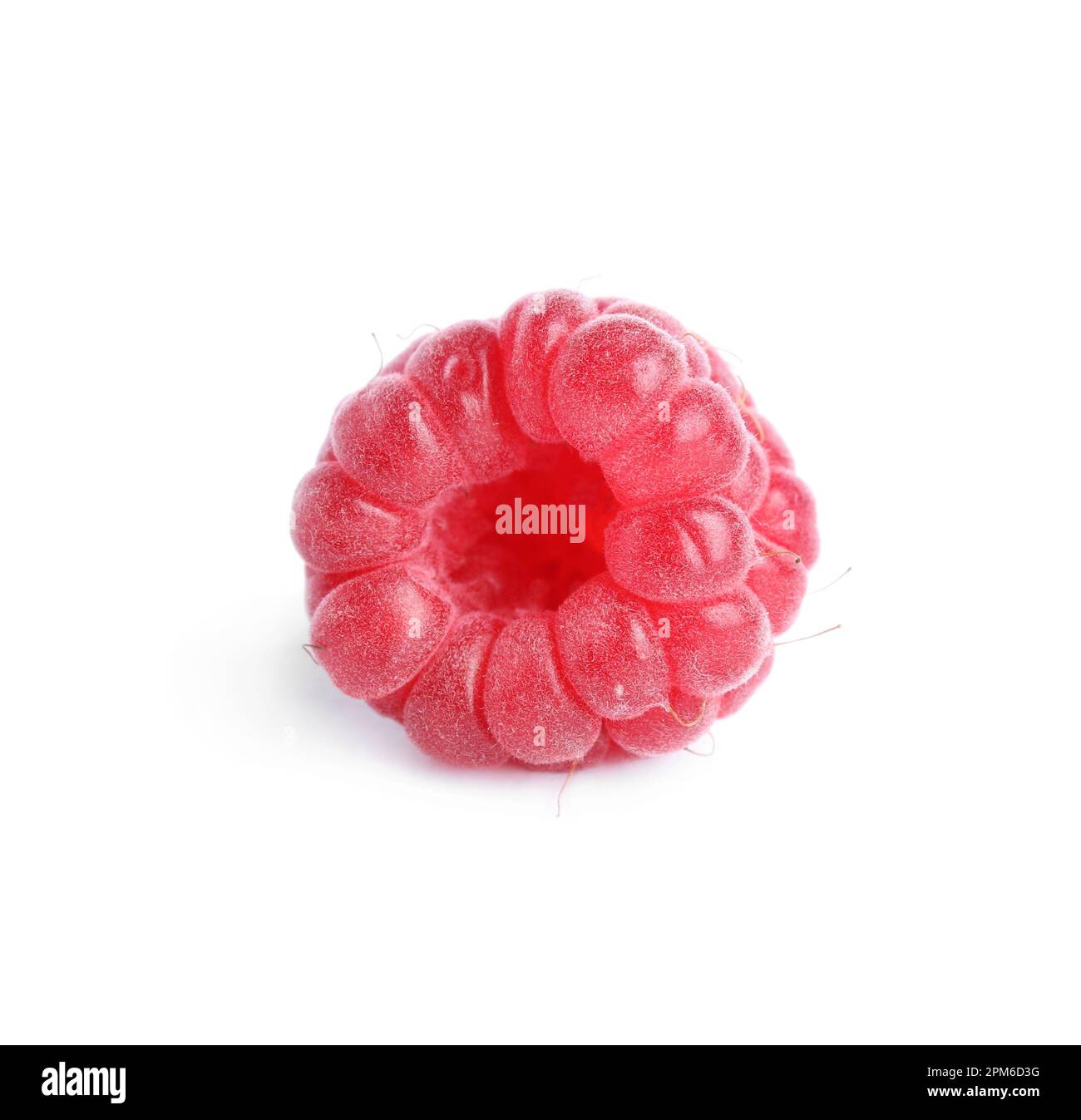 One fresh ripe raspberry isolated on white Stock Photo - Alamy