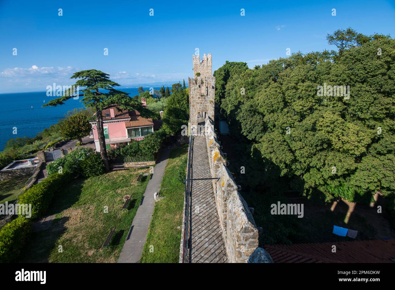 Piran town walls view hi-res stock photography and images - Alamy