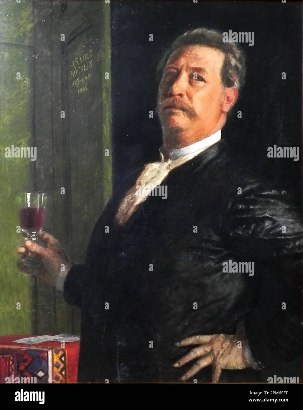 Self-portrait with the wine glass, 1885 painted by the 19th Century ...