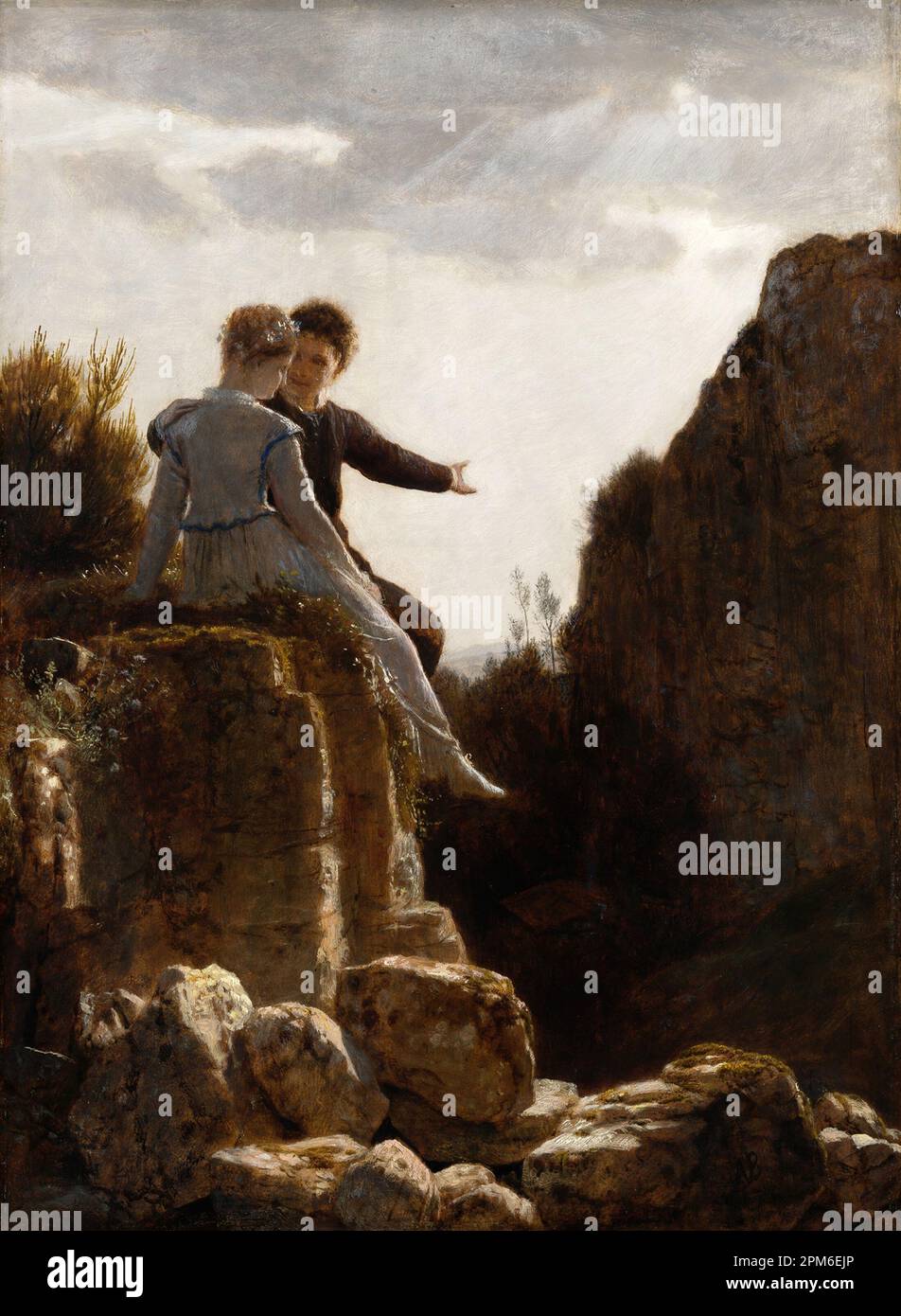 The Honeymoon (ca. 1875 – 1876) painted by the 19th Century Swiss ...