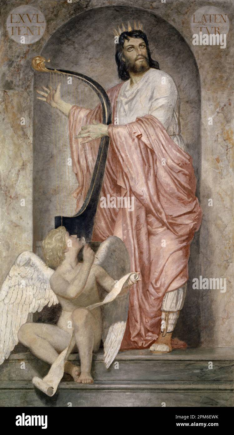 King David (1868) painted by the 19th Century Swiss symbolist painter ...