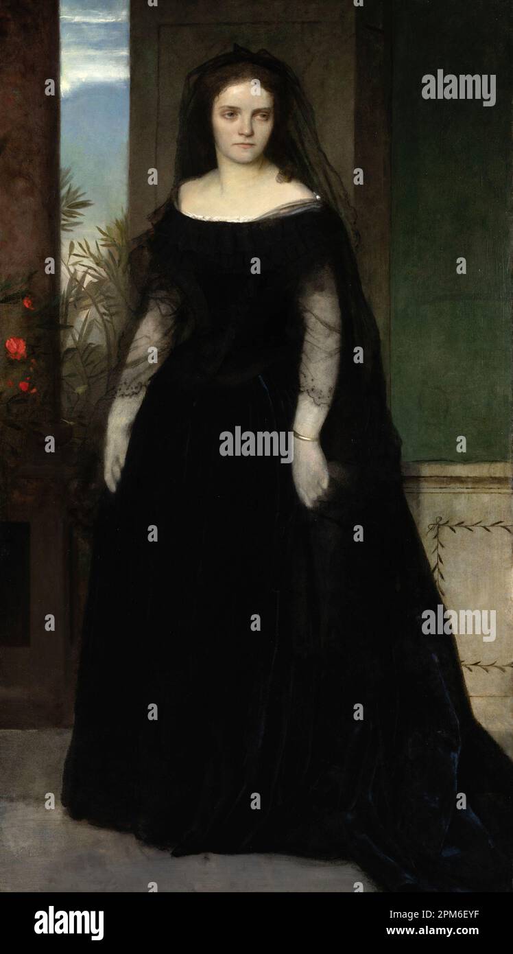 Portrait of the Actress Fanny Janauschek painted by the 19th Century ...
