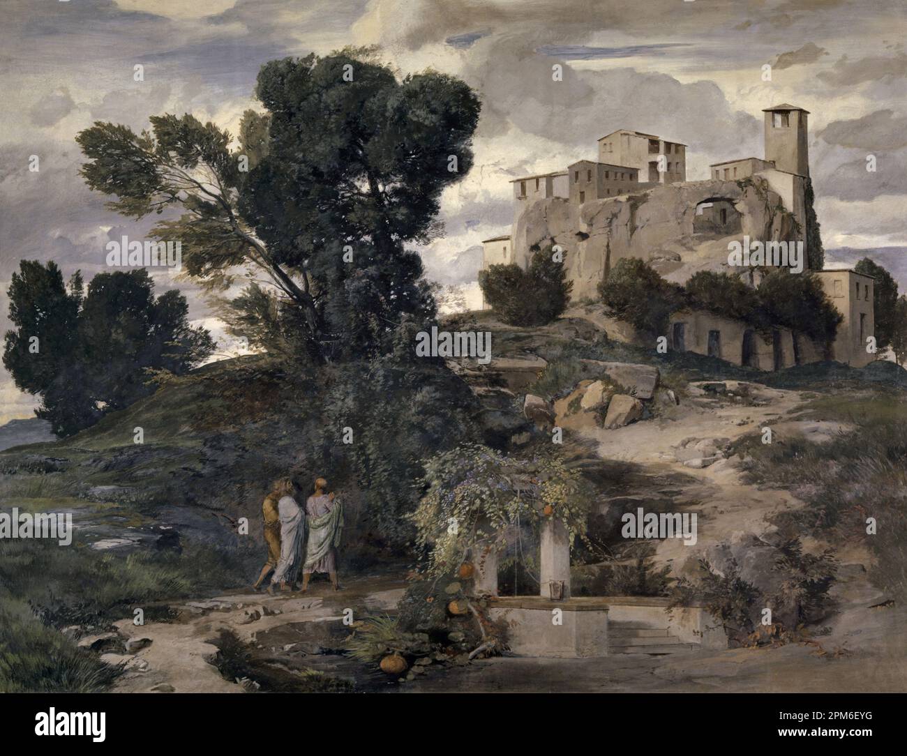 On the Way to Emmaus (1868) painted by the 19th Century Swiss symbolist ...