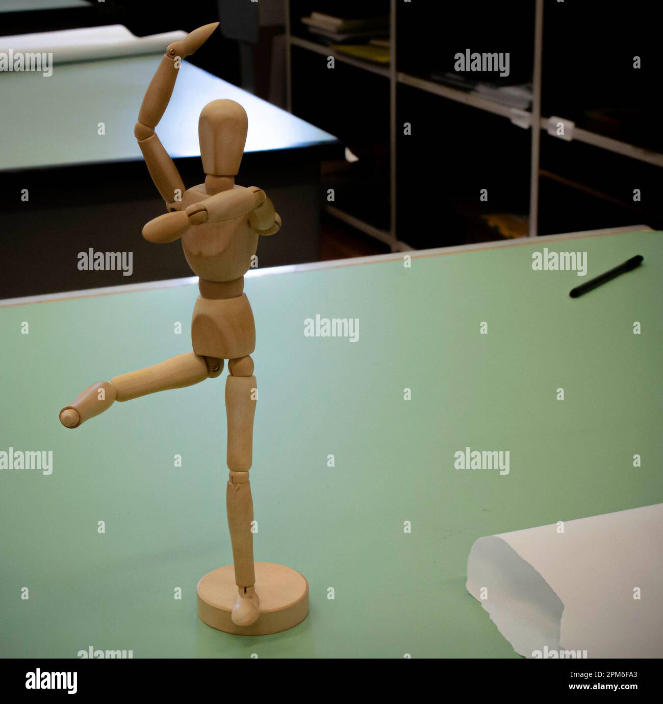 Drawing figure dancing Stock Photo - Alamy