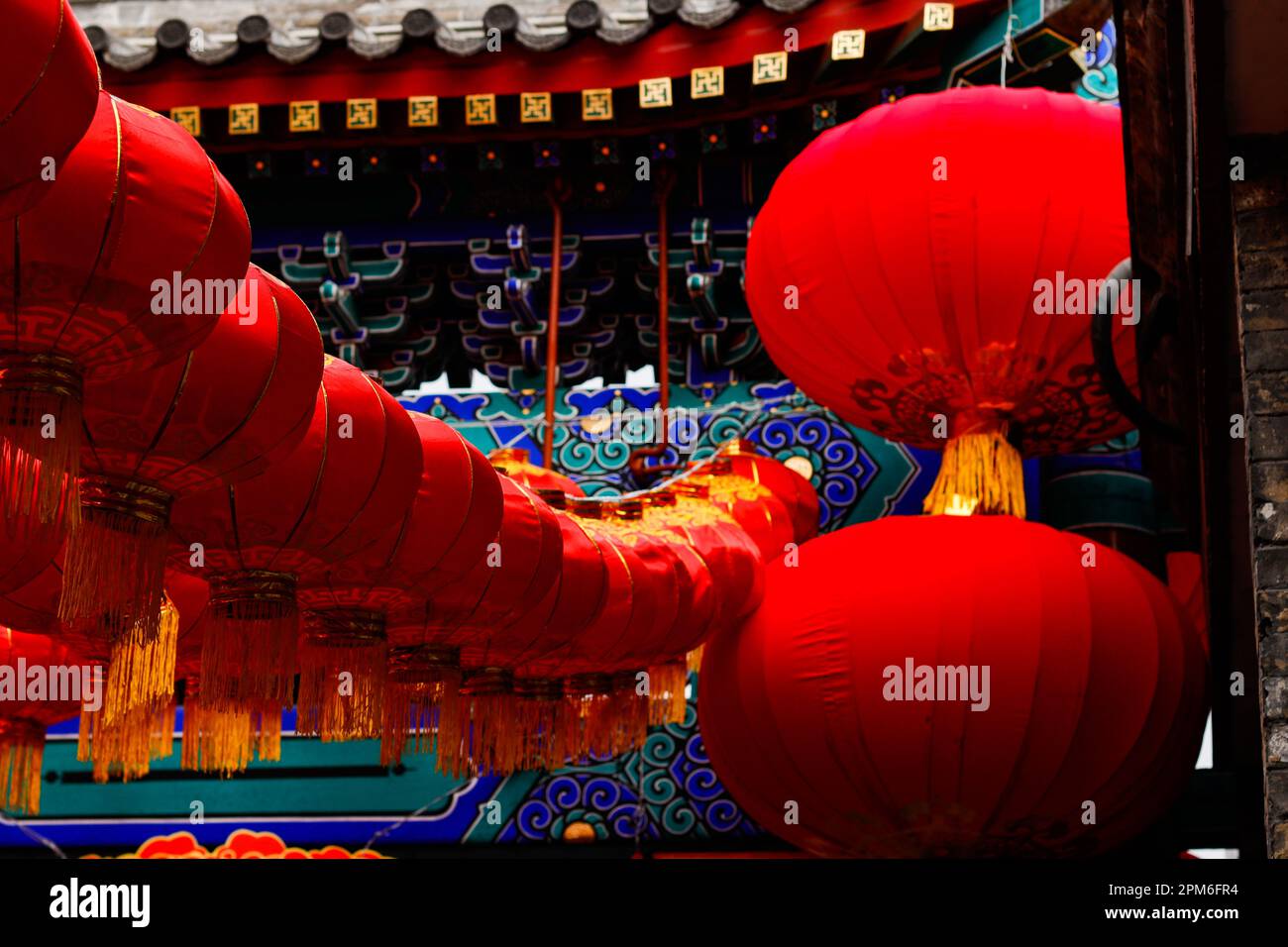 Spring Festival Lanterns Stock Photo - Alamy