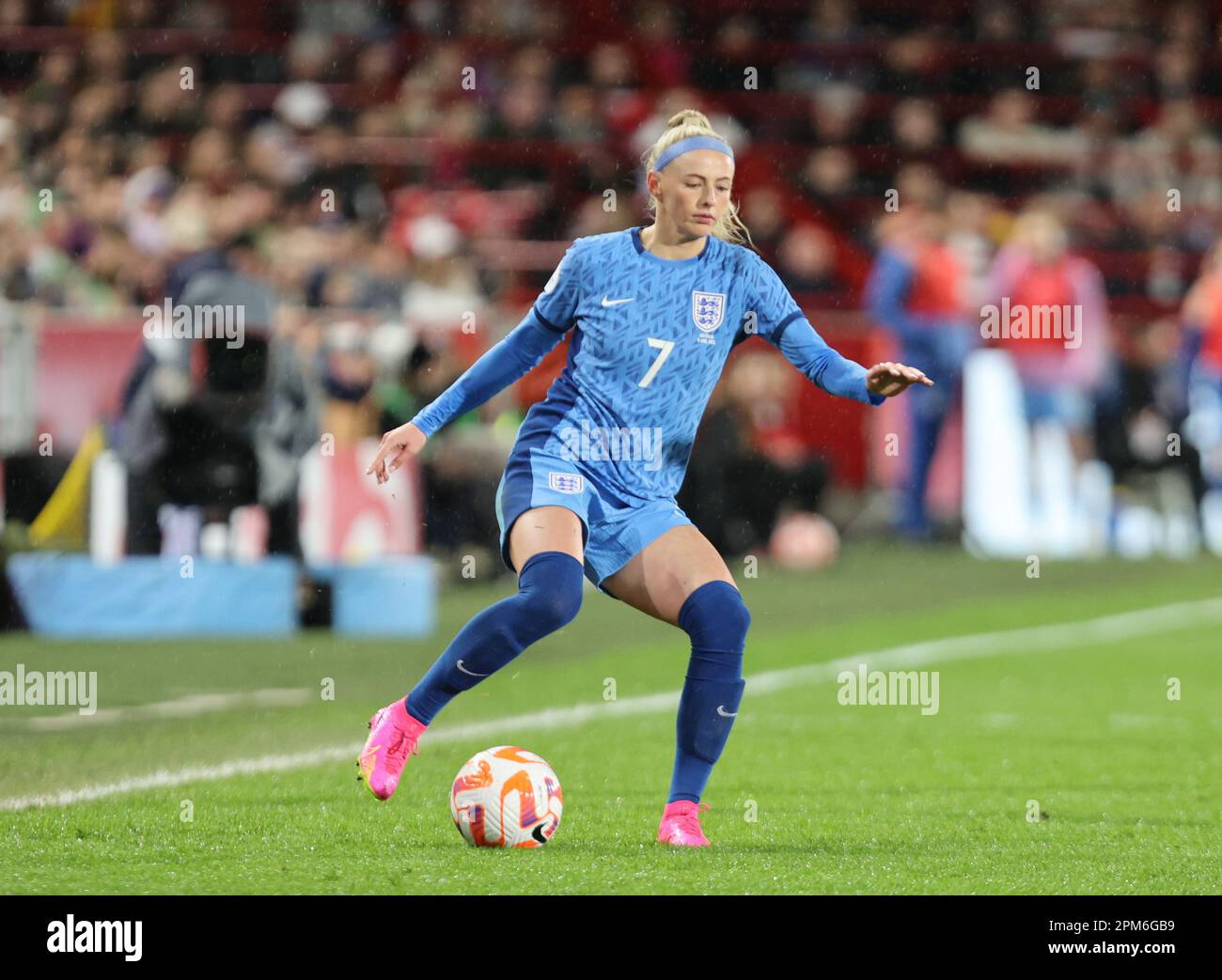 Chloe Kelly (Manchester City) of England Women in action during the ...