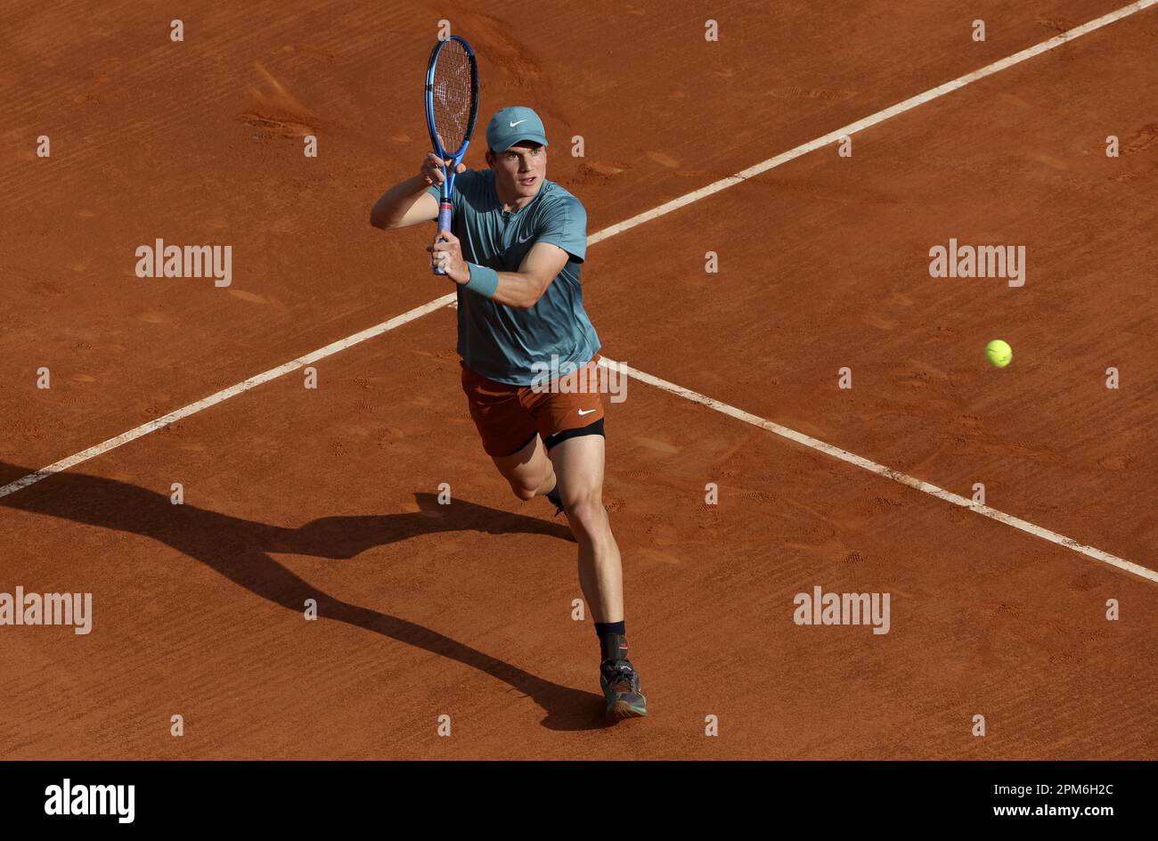 Jack Draper of Great Britain during day 3 of the Rolex Monte-Carlo ...
