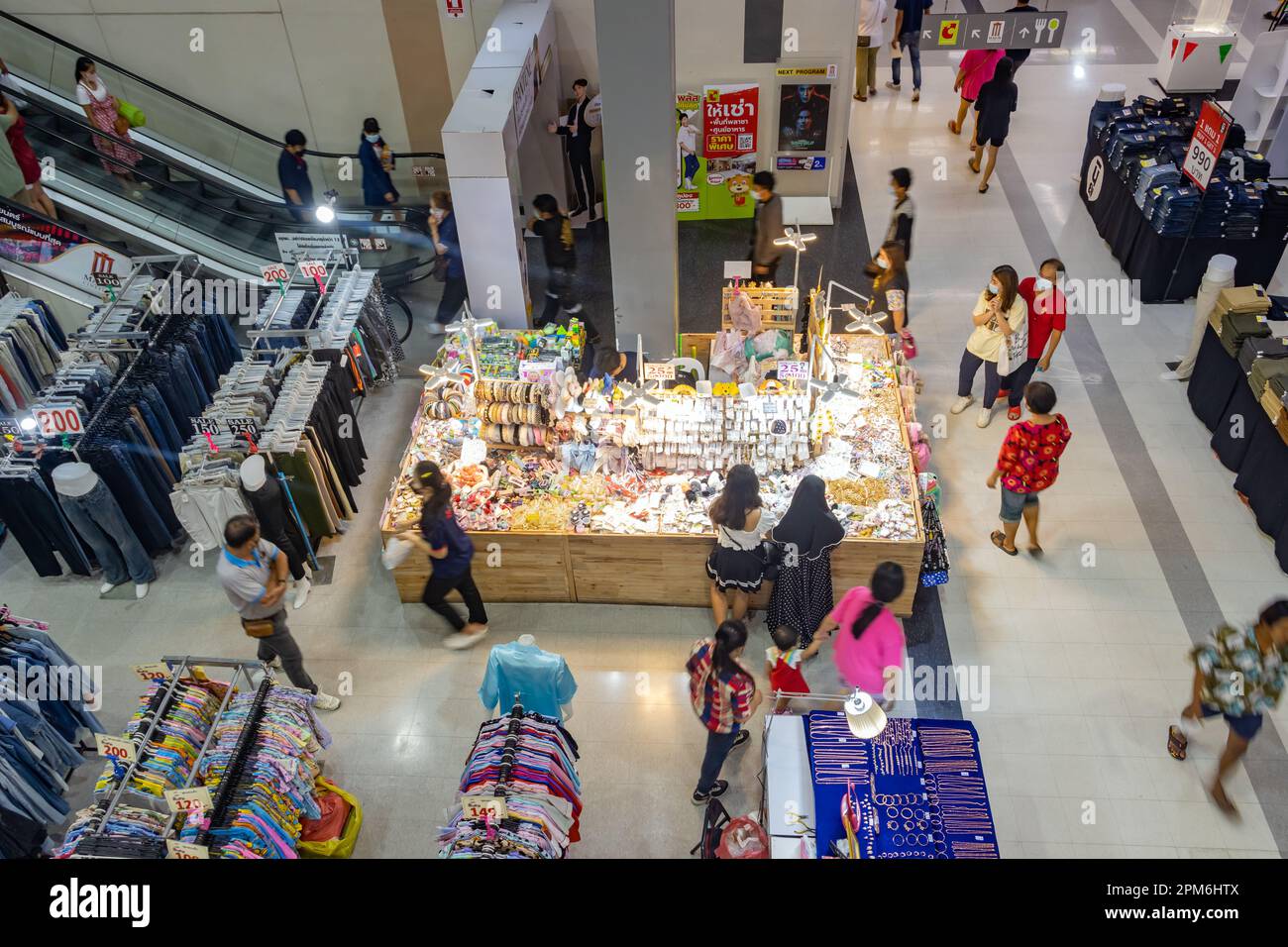 SAMUT PRAKAN, THAILAND, MAR 16 2023, interior of a department store ...