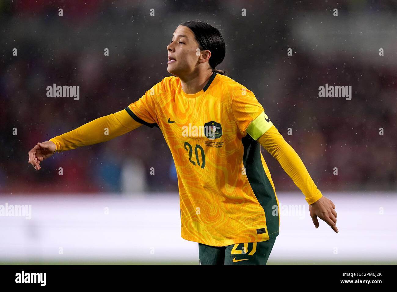 Australia's Sam Kerr during the Alzheimer’s Society International at ...