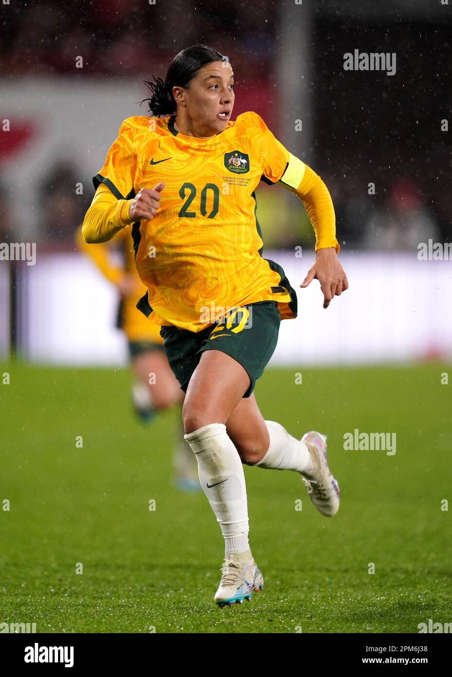 Australia's Sam Kerr during the Alzheimer’s Society International at ...