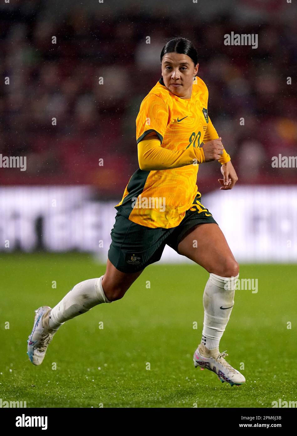 Australia's Sam Kerr during the Alzheimer’s Society International at ...