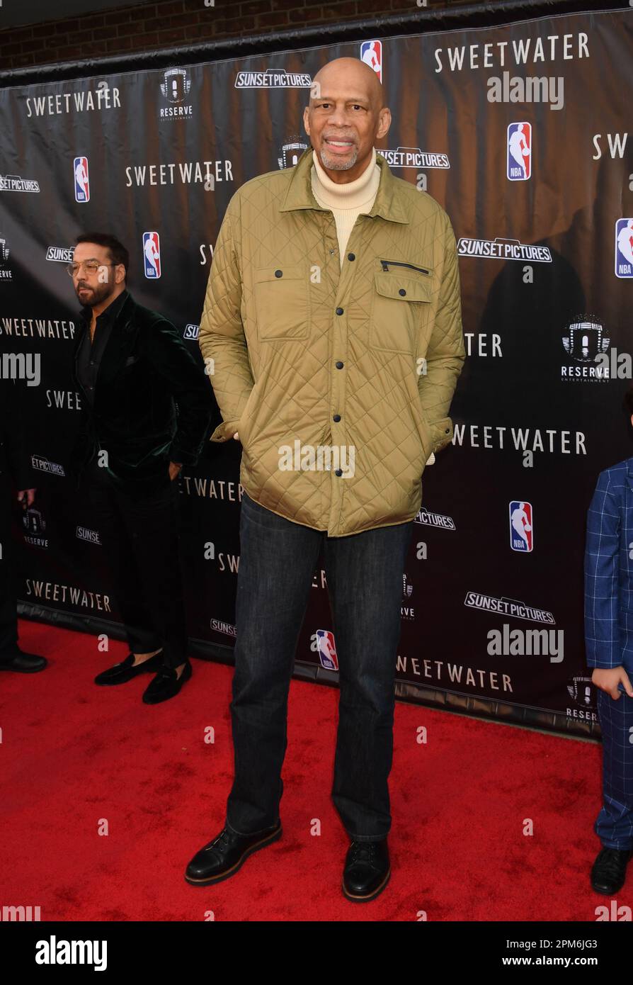 Burbank, Ca. 11th Apr, 2023. Kareem Abdul-Jabbar at the LA premiere of ...