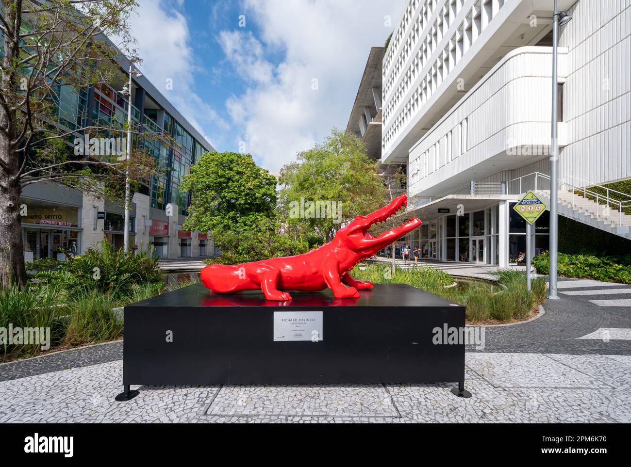 Miami Beach, Florida - April 1, 2023 - Colorful art sculpture by ...