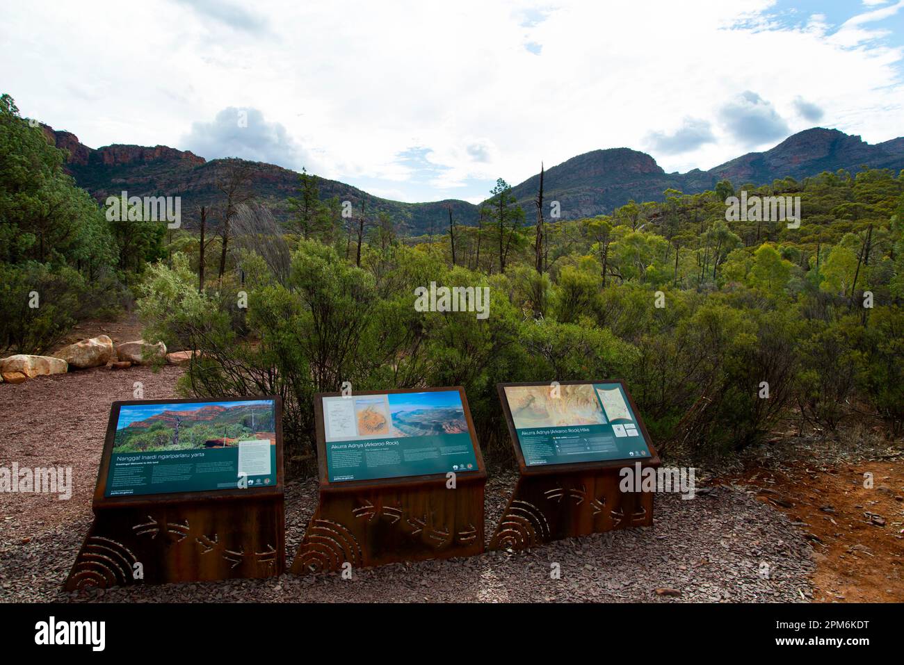 Flinders Ranges, Australia - April 24, 2022: Information Signs from ...