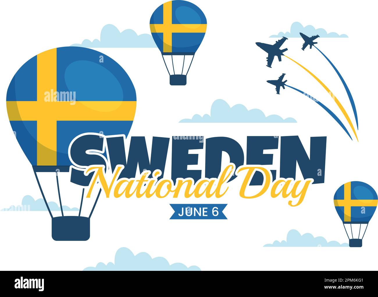 Sweden national day hand Cut Out Stock Images & Pictures - Alamy