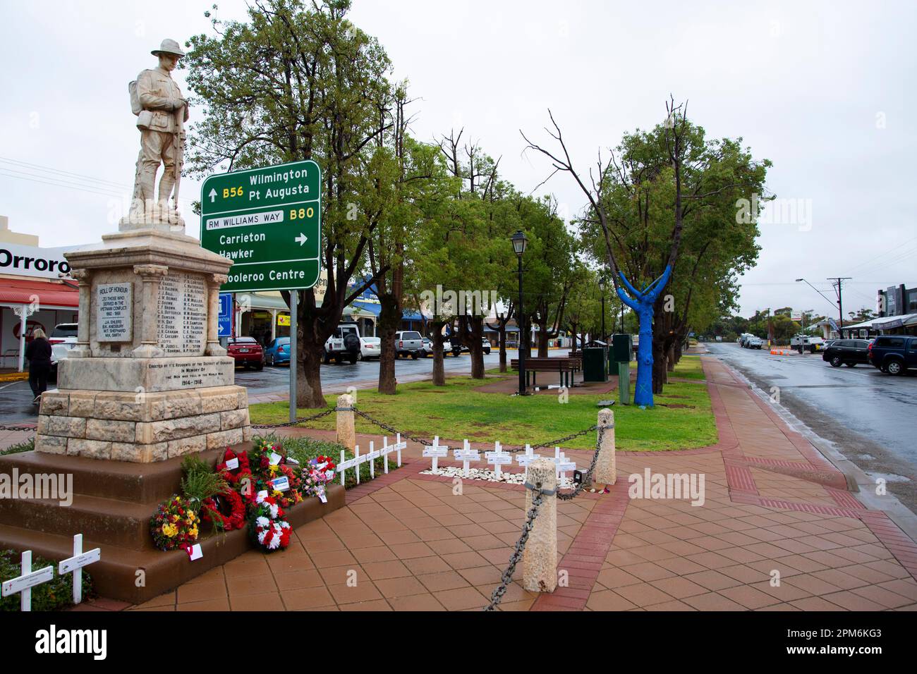Orroroo, Australia - April 26, 2022: Main street in the small town of ...