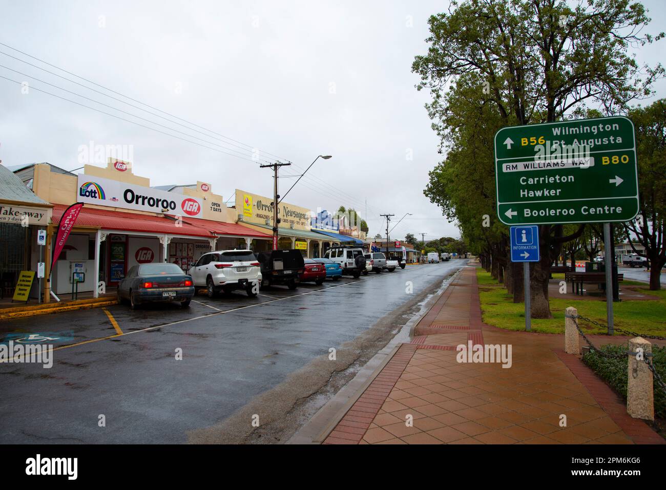 Orroroo, Australia - April 26, 2022: Main street in the small town of ...
