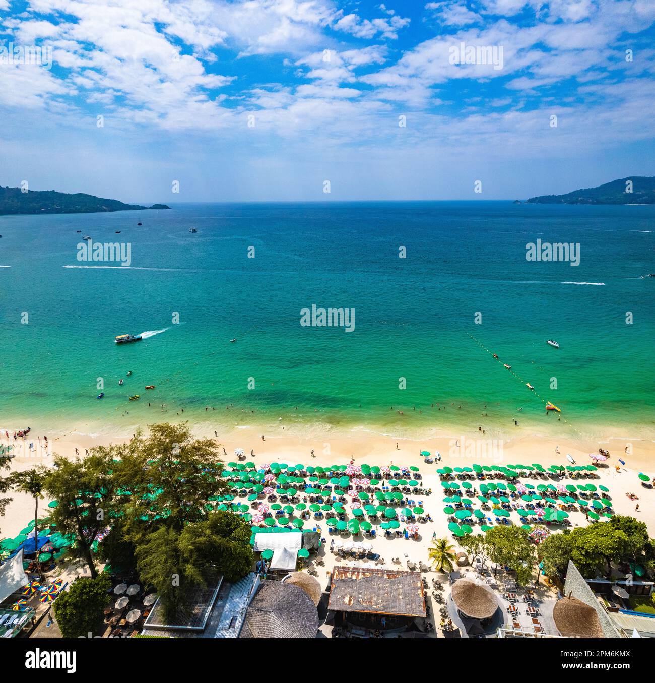 Aerial view of Patong beach, in Phuket, Thailand Stock Photo - Alamy