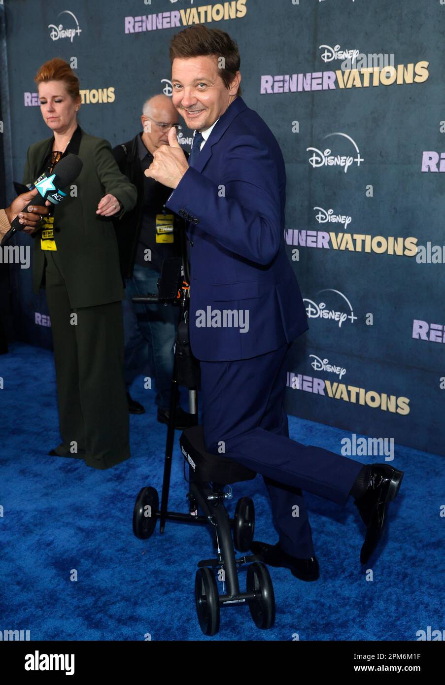 Los Angeles, Ca. 11th Apr, 2023. Jeremy Renner at the Disney premiere ...