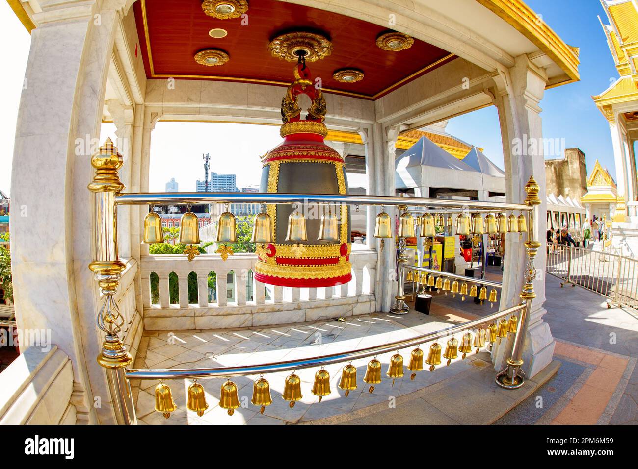 Thailand bells in ancient temple hi-res stock photography and images ...