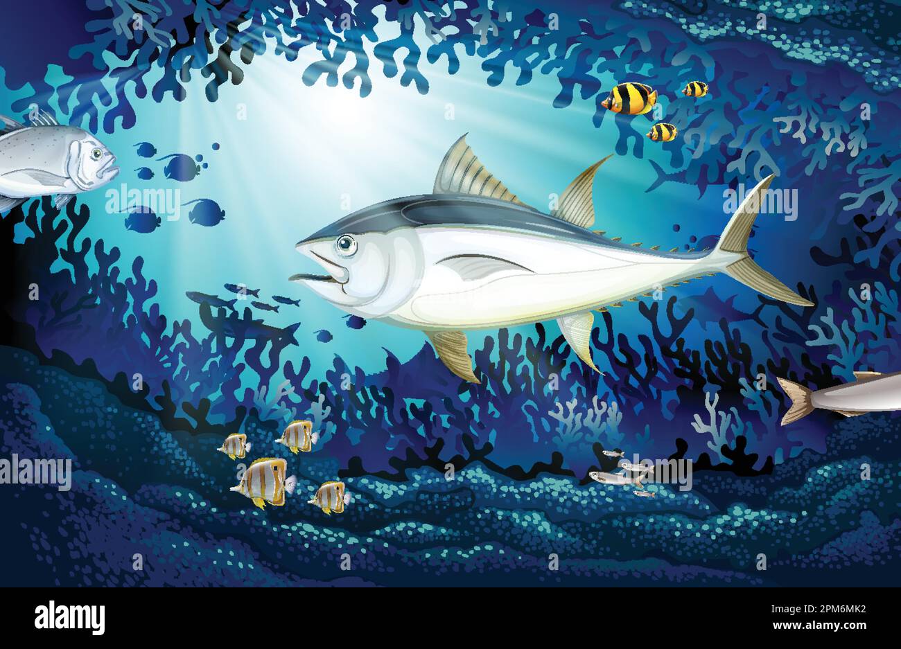 Bluefin tuna fishing Stock Vector Images - Alamy