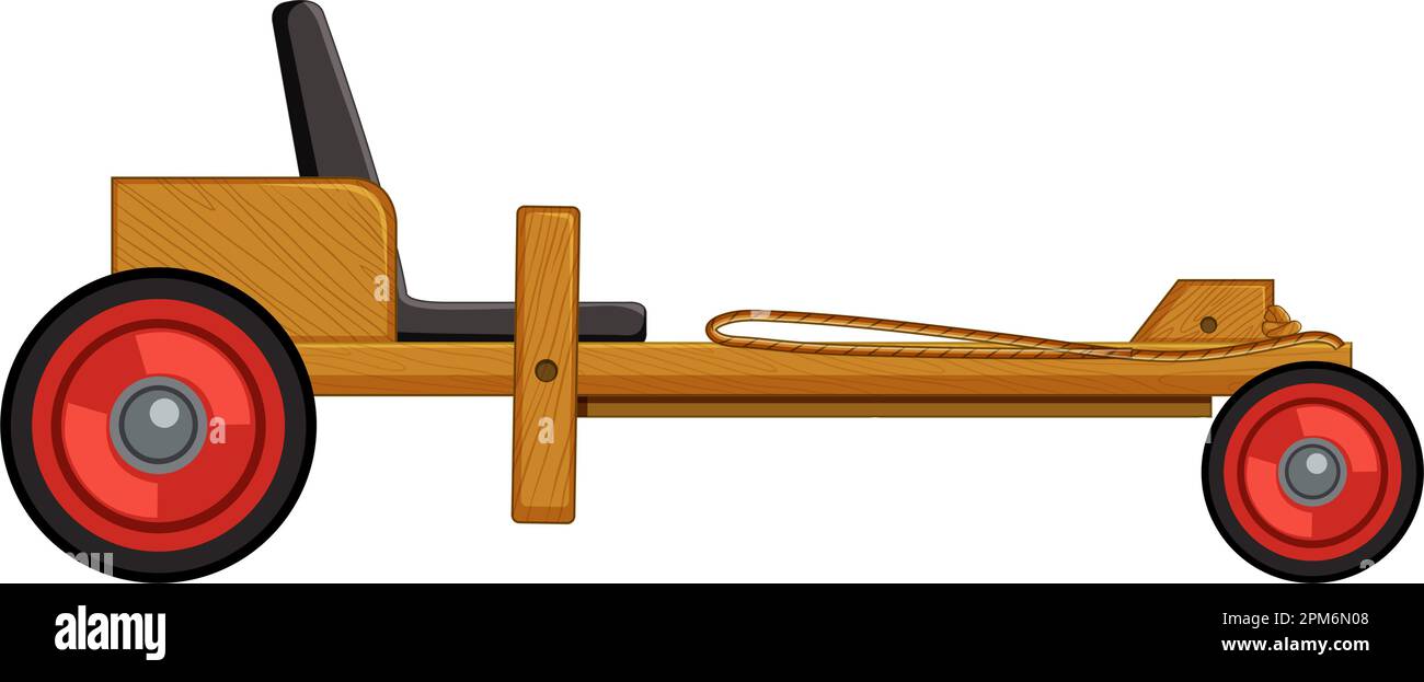 Isolated Billy cart cartoon illustration Stock Vector Image & Art - Alamy