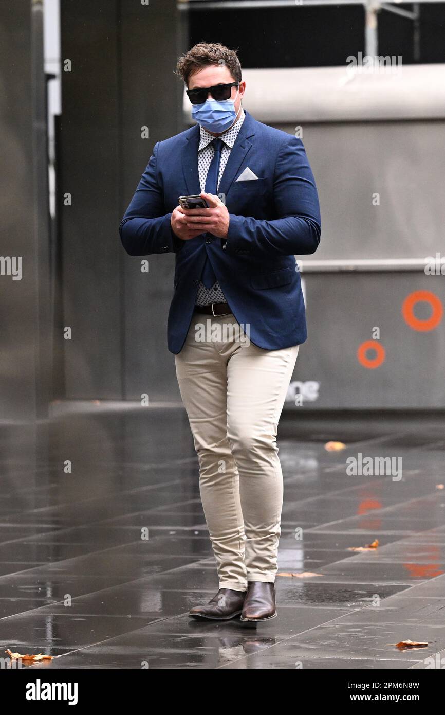 Shaun Bloomfield arrives to the County Court of Victoria in Melbourne ...