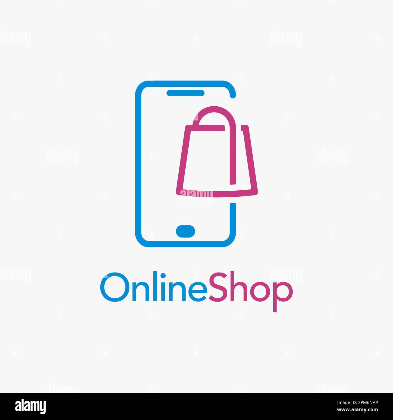 Online shopping logo Stock Vector Images - Alamy