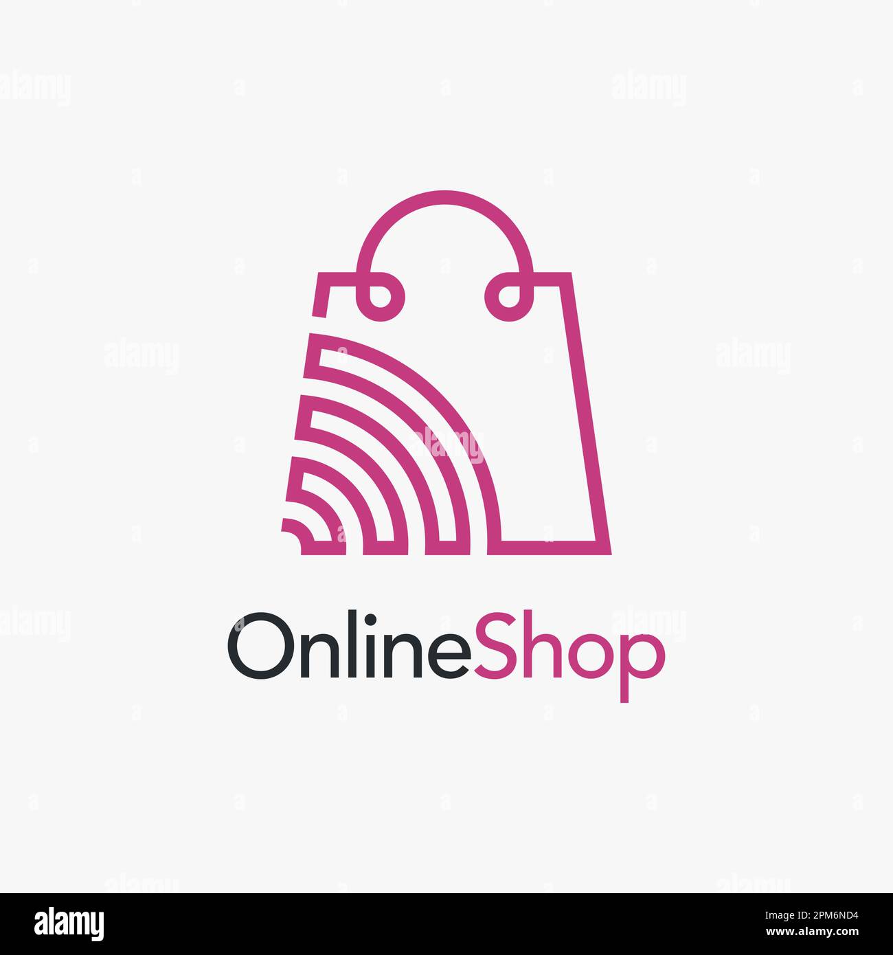 Online shopping logo Stock Vector Images - Alamy