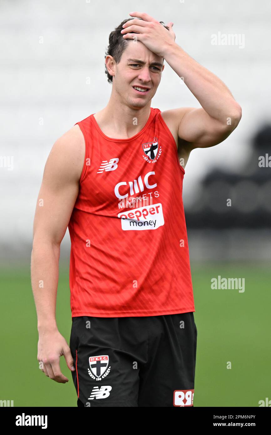 Nick Coffield during a St Kilda Saints training session at RSEA Park in ...