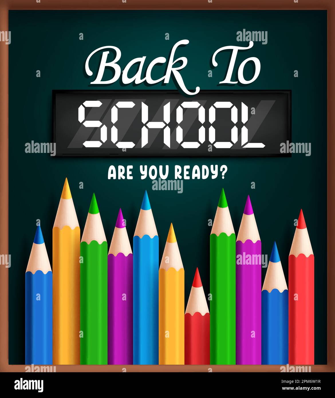 Back to school vector design. Back to school text with colorful color ...