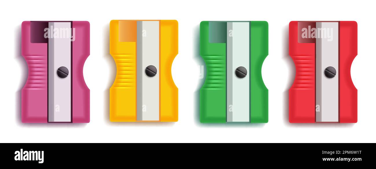 Sharpener back to school vector set. Sharpener back to school element ...