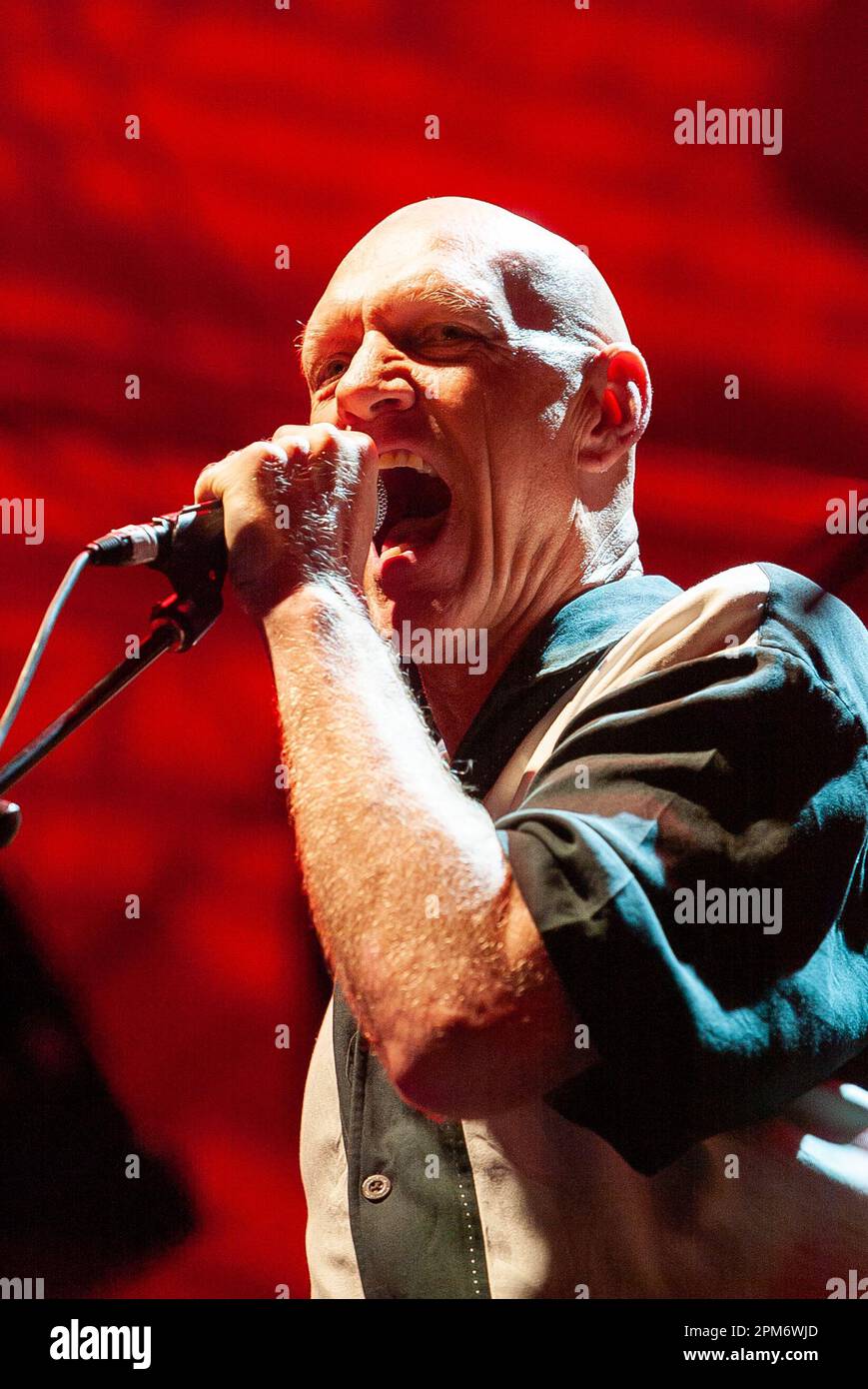 Peter Garrett of Midnight Oil performing at the 2010 Sydney Festival in ...
