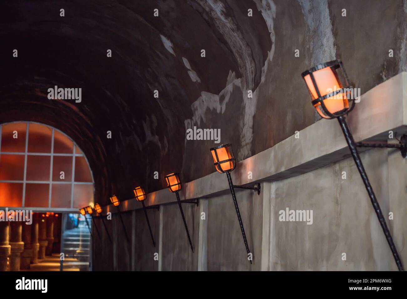 Beautiful cistern in Istanbul. Cistern - underground water reservoir ...