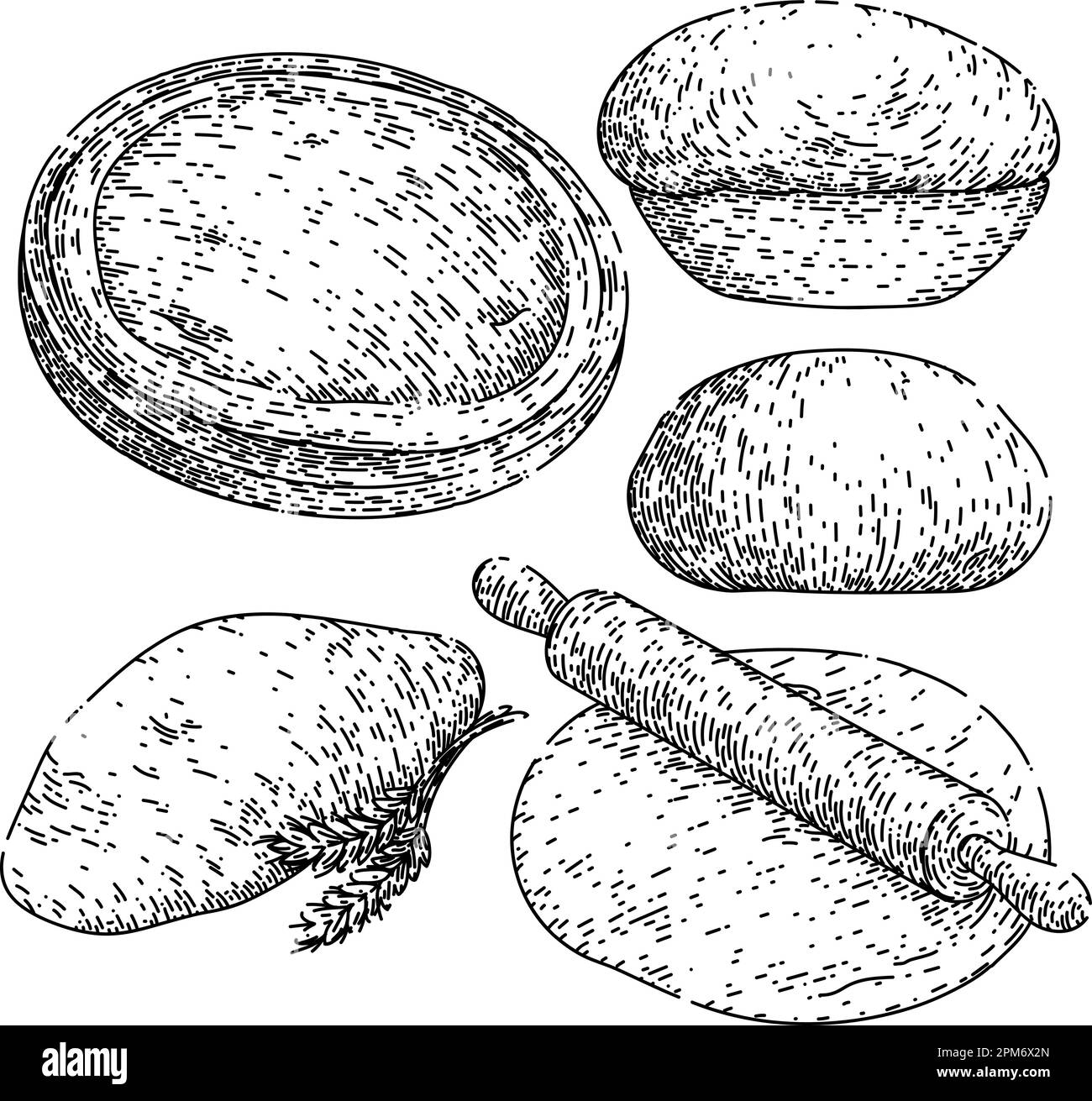 dough pizza bread set sketch hand drawn vector Stock Vector Image & Art ... dough pizza bread set sketch hand drawn vector Stock Vector Image & Art ...