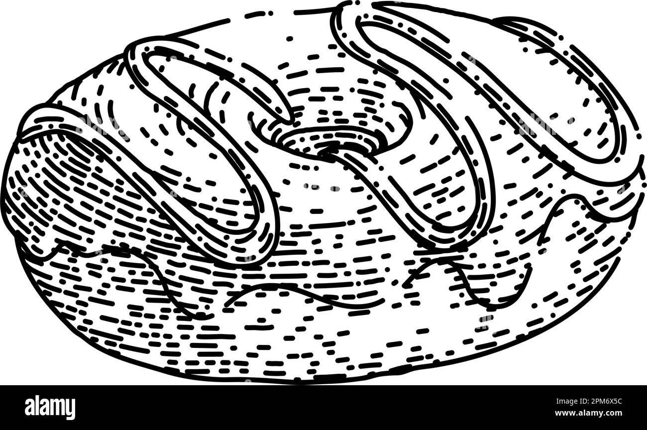 donut food sketch hand drawn vector Stock Vector Image & Art - Alamy