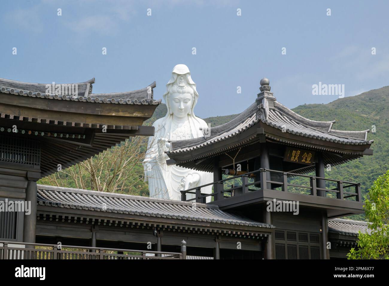 HONG KONG SAR,CHINA. APRIL 11th, 2023. Tsz Shan Monastery. The 76 meter ...