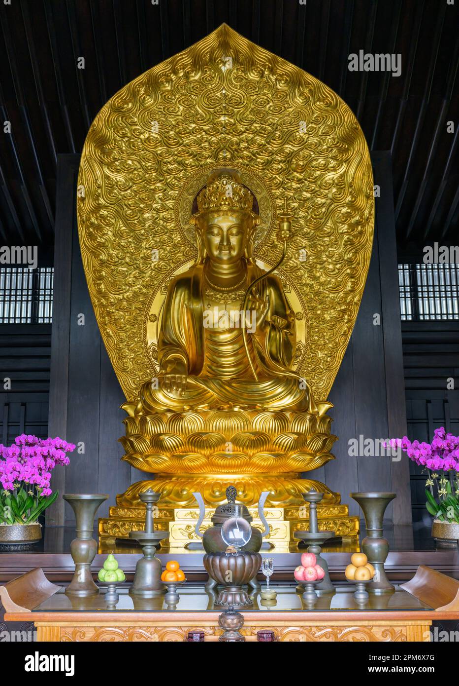 HONG KONG SAR,CHINA. APRIL 11th, 2023. Tsz Shan Monastery. Maitreya ...
