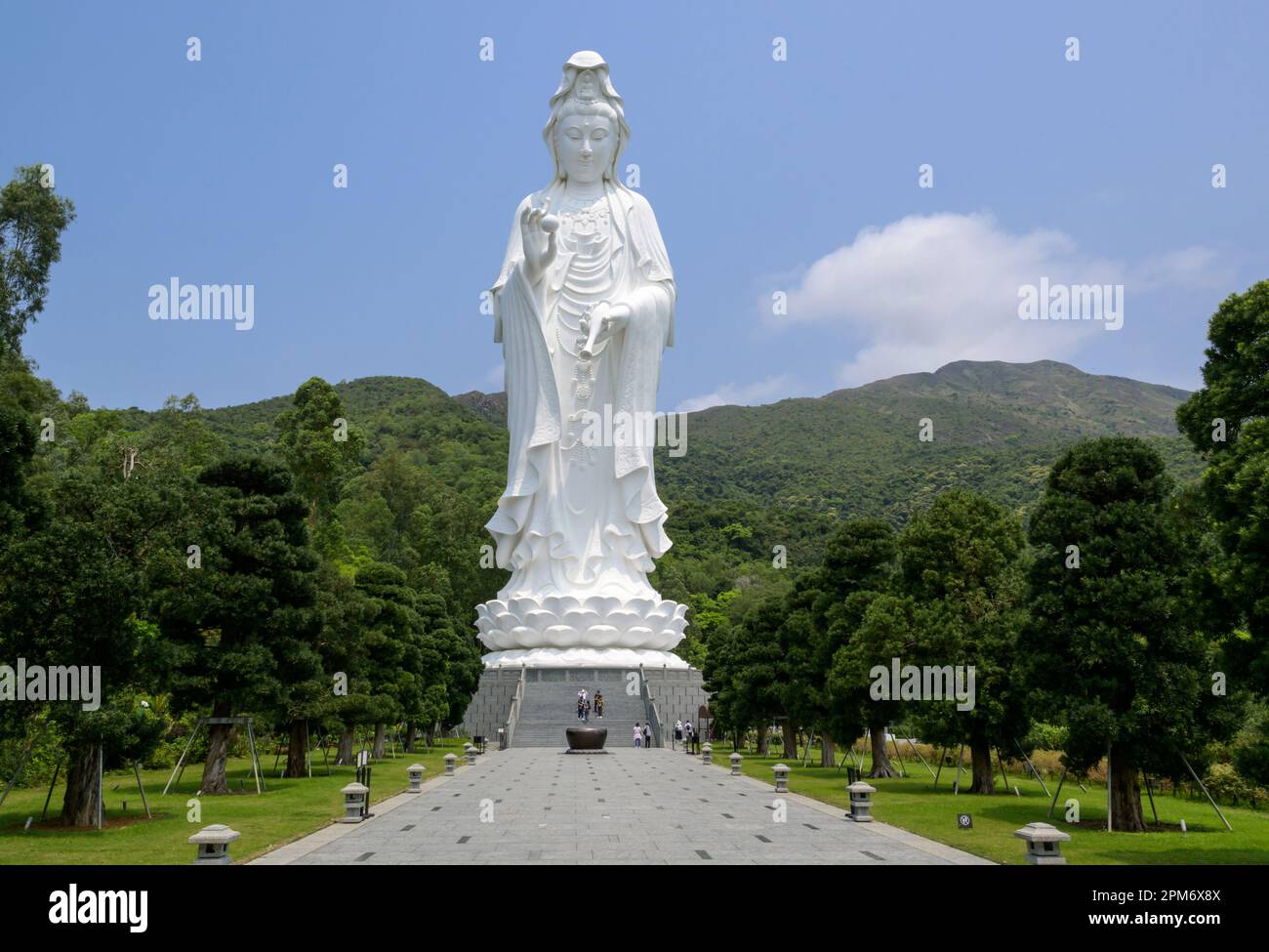 HONG KONG SAR,CHINA. APRIL 11th, 2023. Tsz Shan Monastery. The 76 meter ...