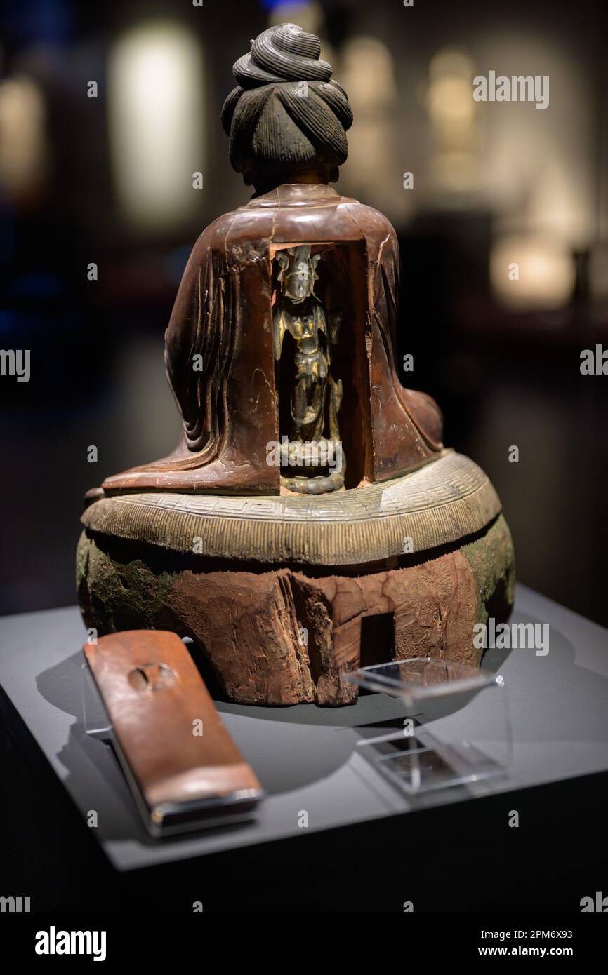 HONG KONG SAR,CHINA. APRIL 11th, 2023. Tsz Shan Monastery.Buddhist Art Museum underneath the ...