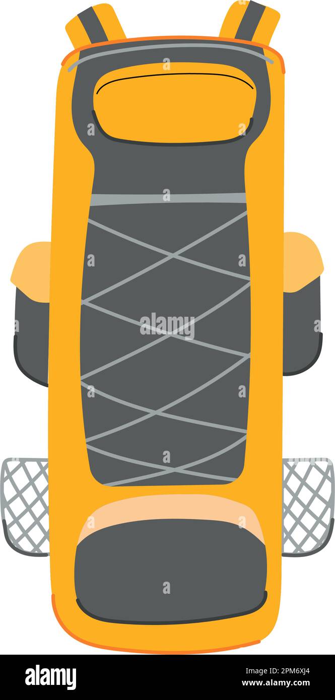 travel backpack camp cartoon vector illustration Stock Vector Image ...