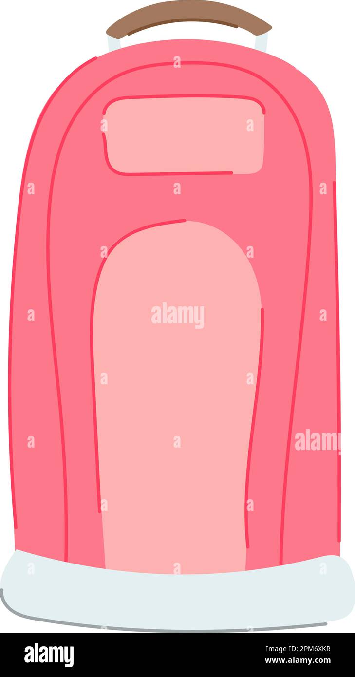 journey backpack camp cartoon vector illustration Stock Vector Image ...