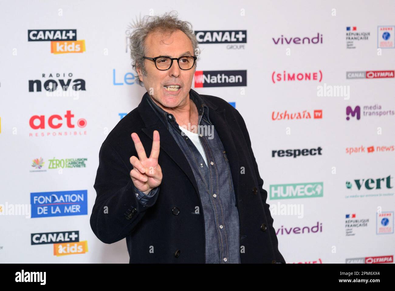 Paris, France. 11th Apr, 2023. Gilbert Melki attends the 12th Cinema ...